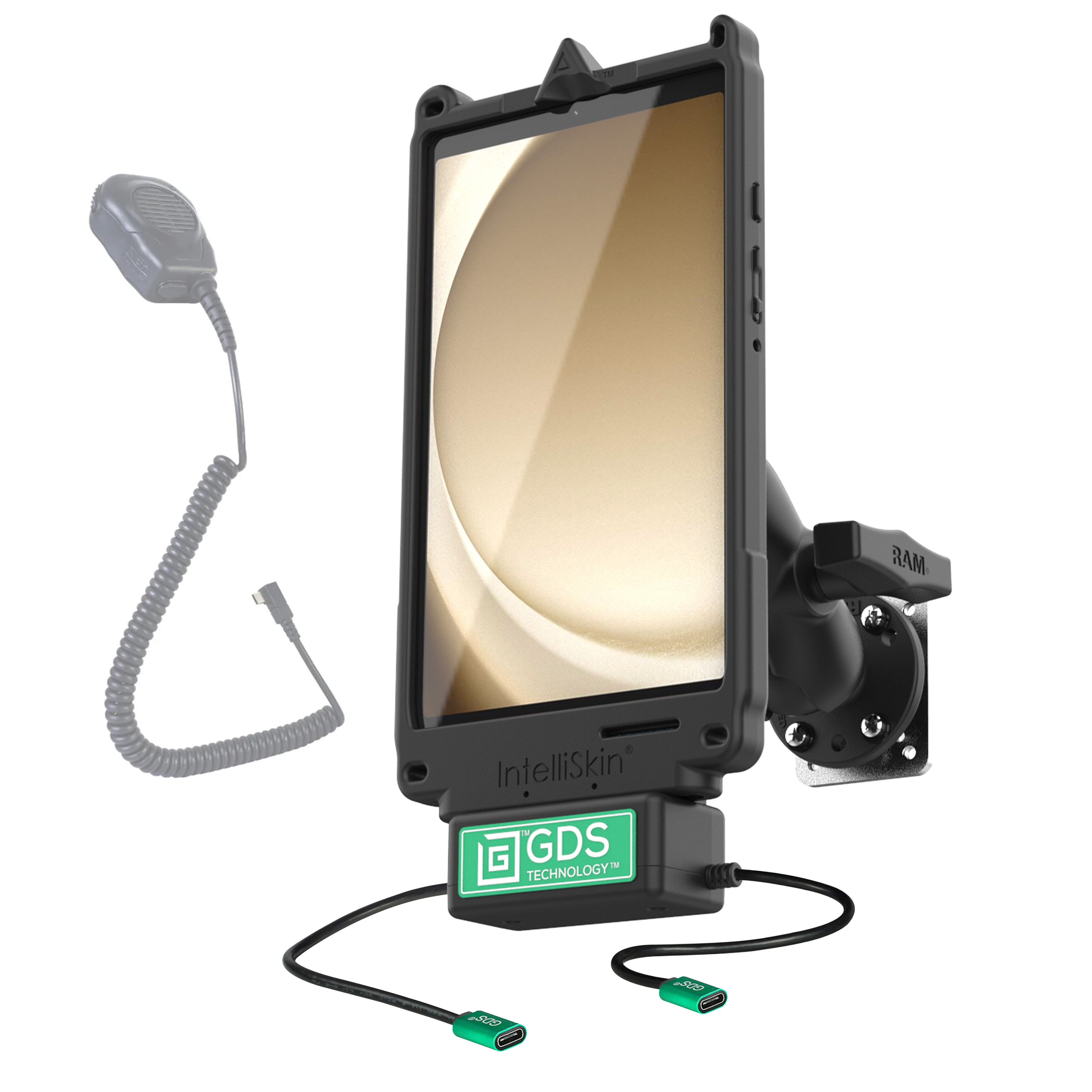 GDS® Uni-Conn™ Klein VALOR PTT Vehicle Bundle for Samsung Tab A9 – RAM Mounts UK