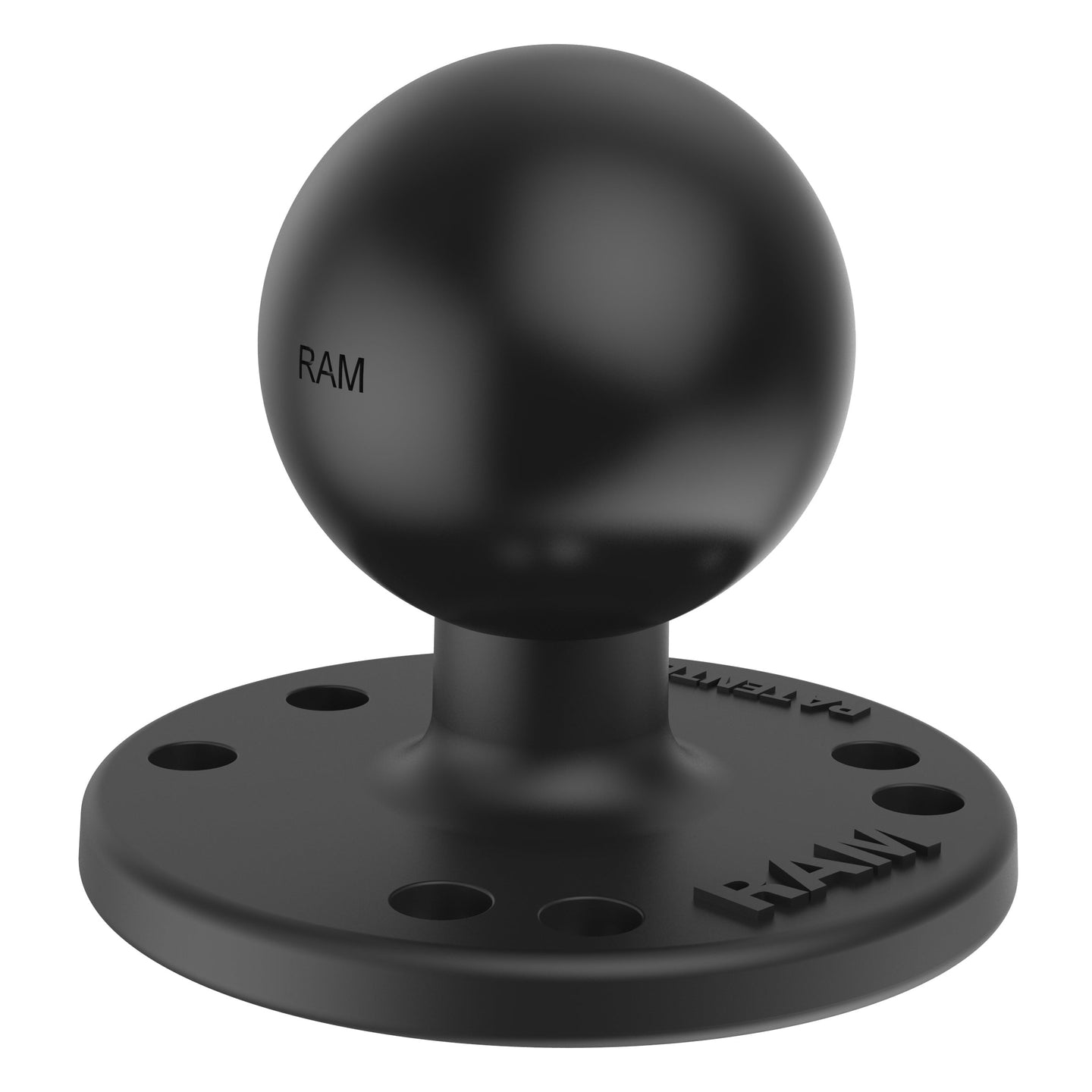 RAM® Round Plate with Ball & Steel Reinforced Bolt – RAM Mounts UK