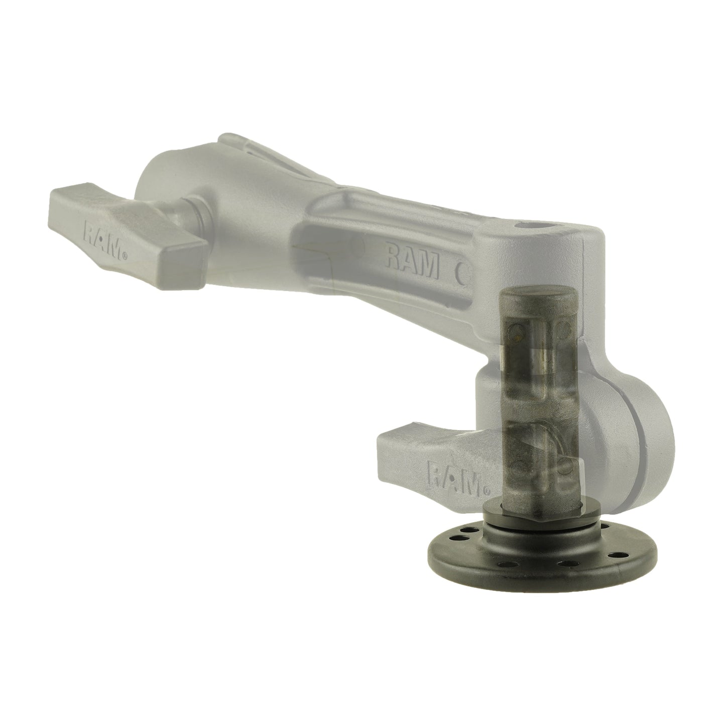 RAM® Round Base Plate with 1/2" NPT Post – RAM Mounts UK
