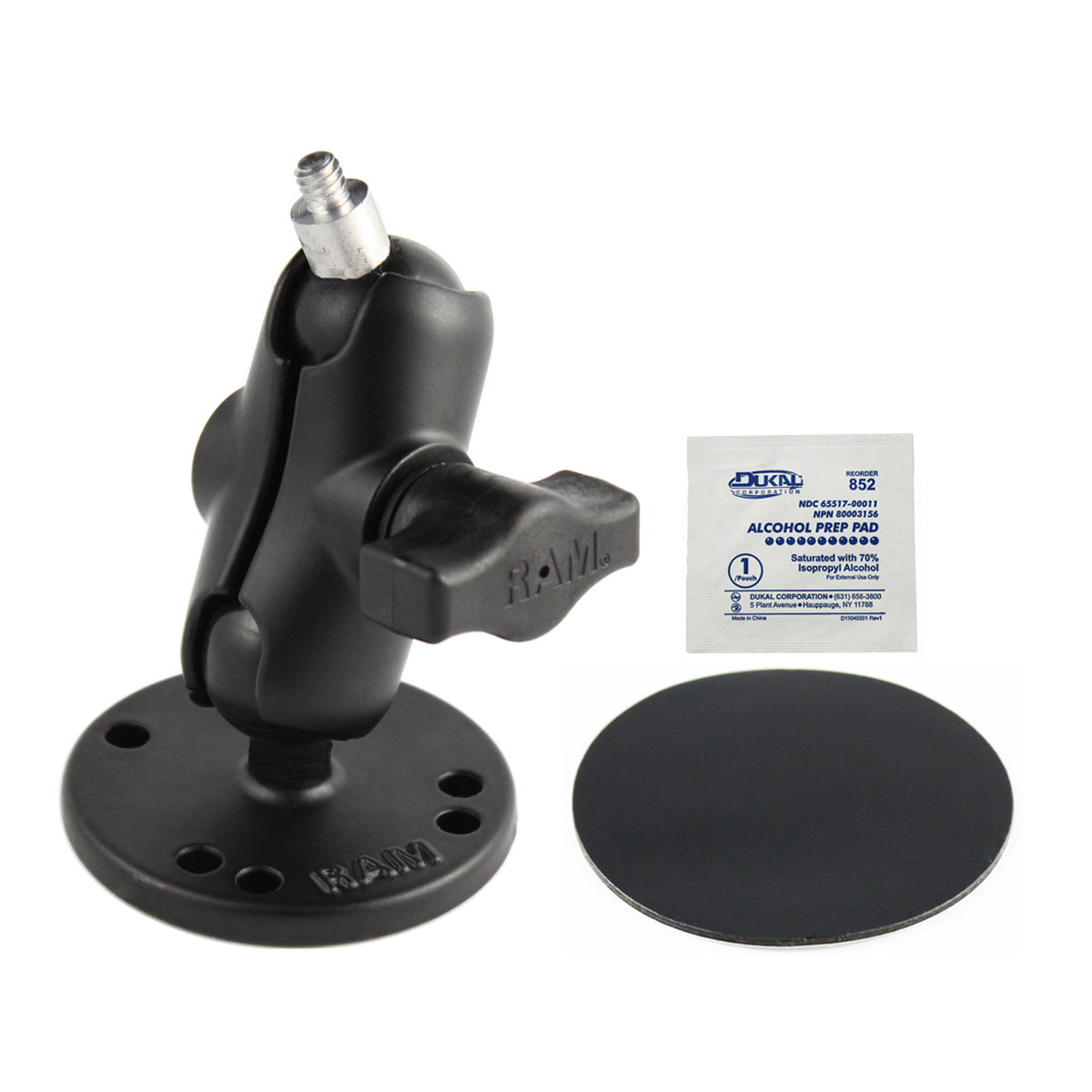 RAM® Adhesive Double Ball Mount with 1/4"-20 Threaded Stud – RAM Mounts UK