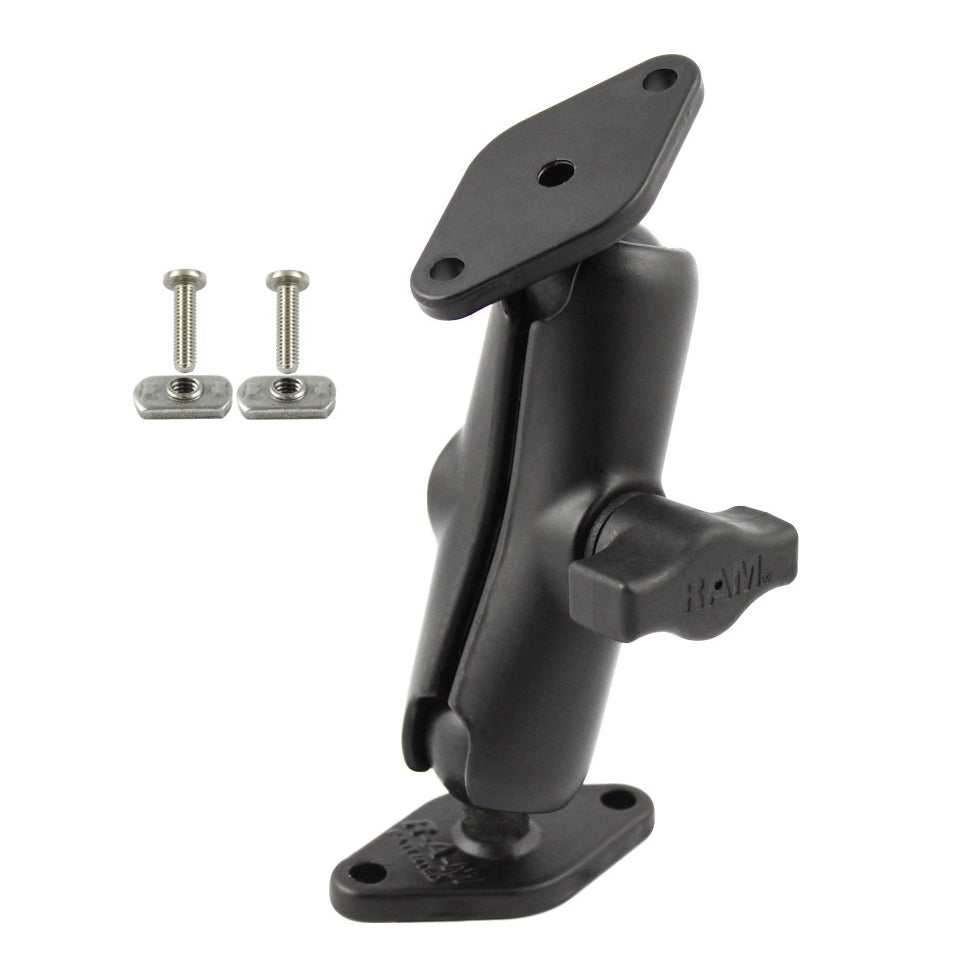 RAM® Double Ball Mount with Flat Panel Mounting Hardware - 3/4" Screws ...