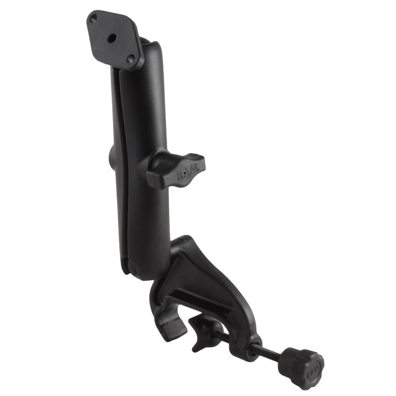 RAM® Double Ball Yoke Clamp Mount with Diamond Plate - Long – RAM Mounts UK