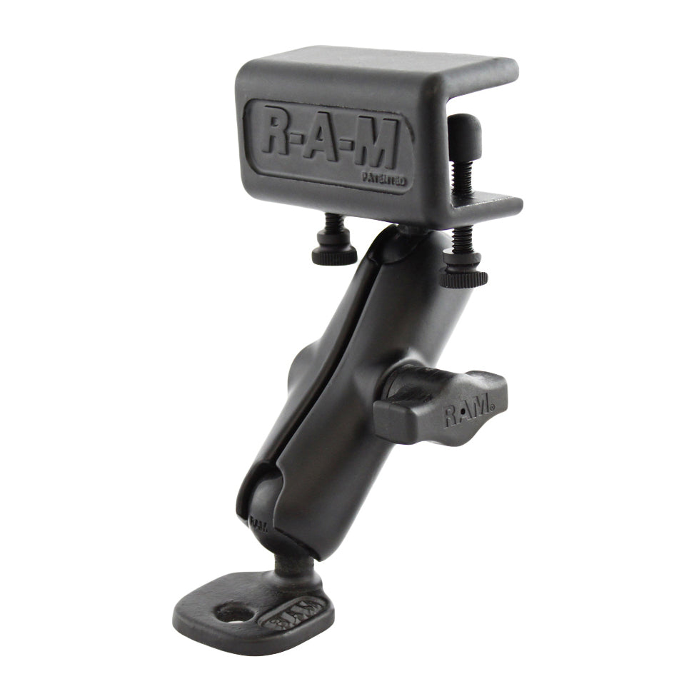 RAM® Double Ball Glare Shield Clamp Mount with Ski Mirror Adapter – RAM ...