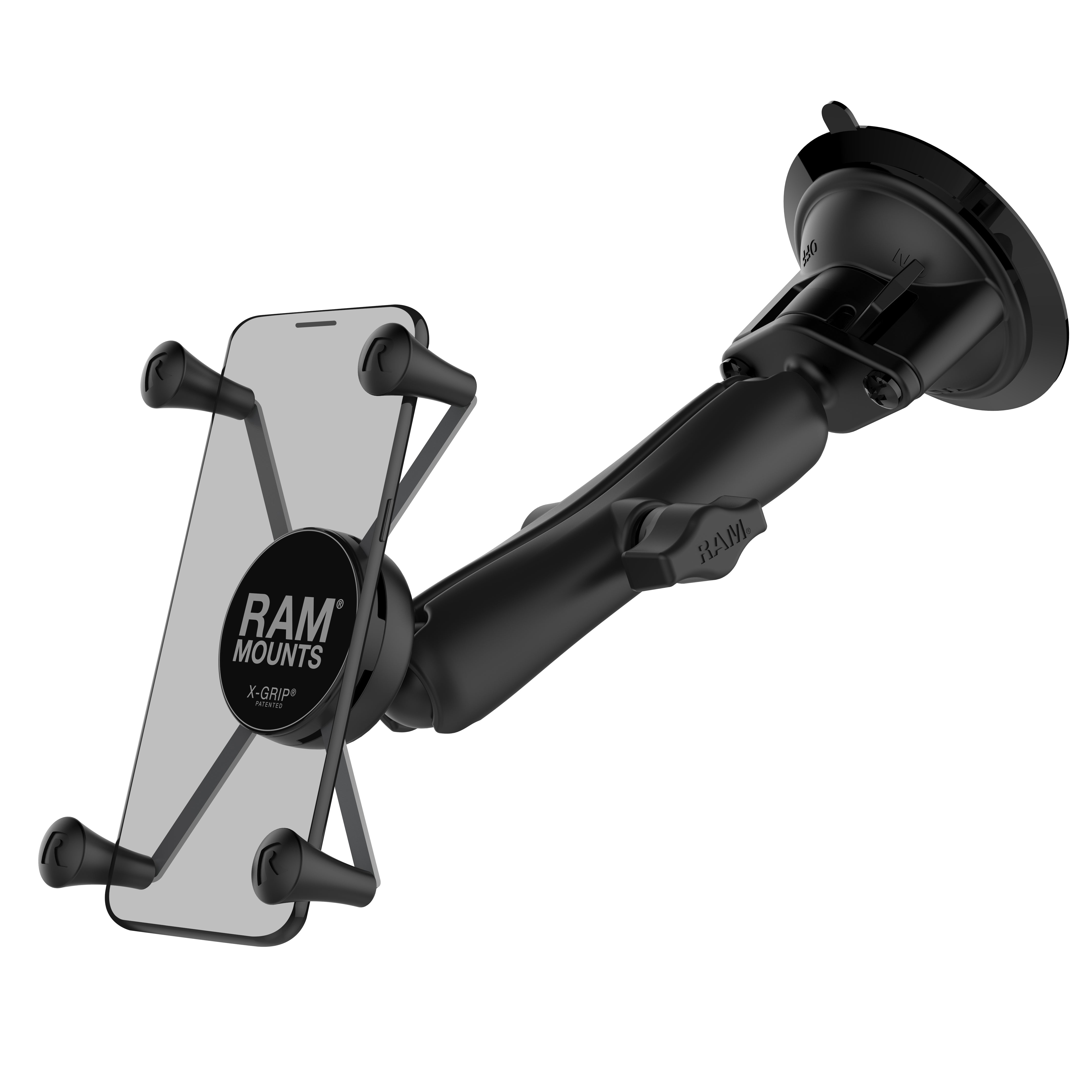 RAM® X-Grip® Large Phone Mount with Twist-Lock™ Suction Cup - Long ...