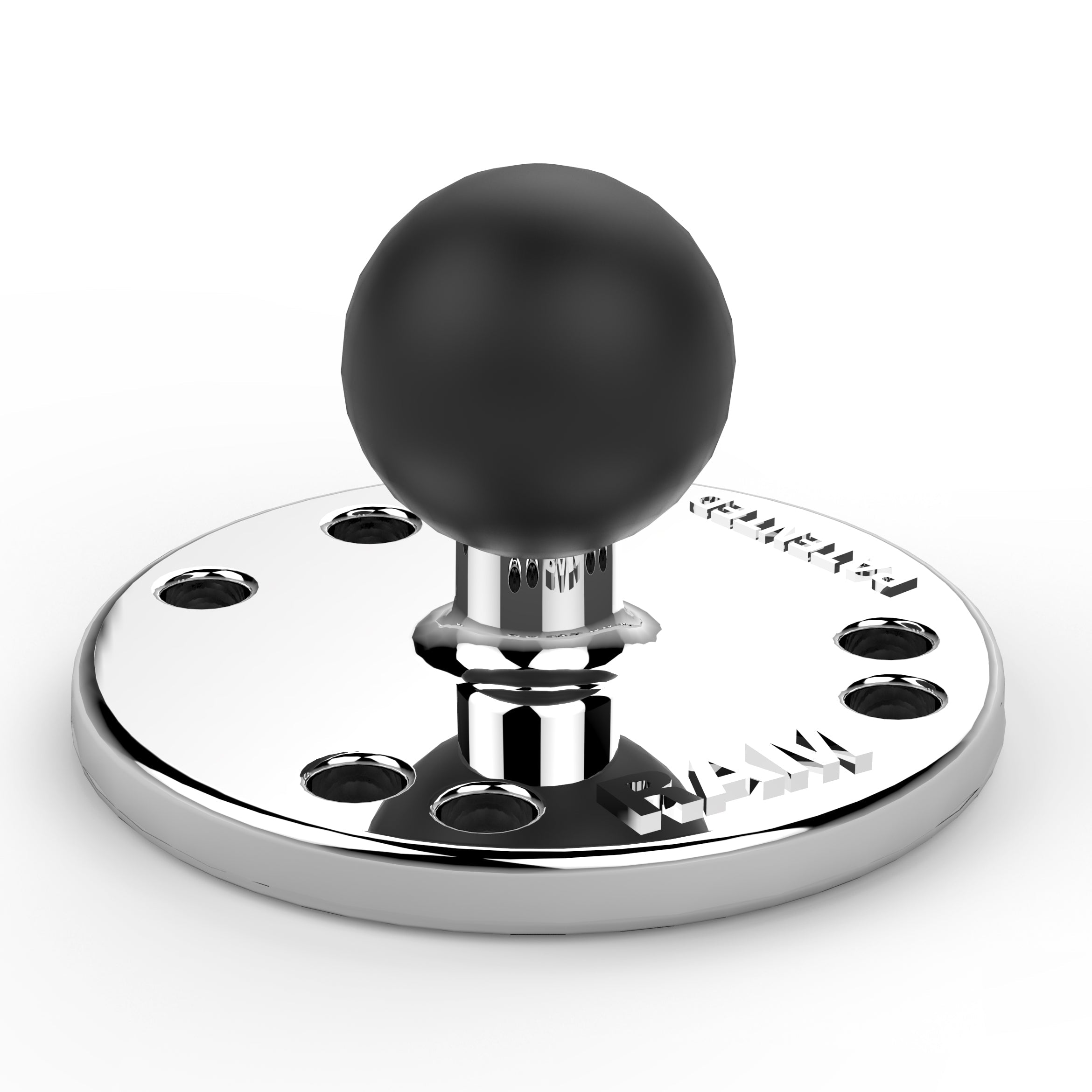 RAM® Chrome Round Plate with Ball – RAM Mounts UK
