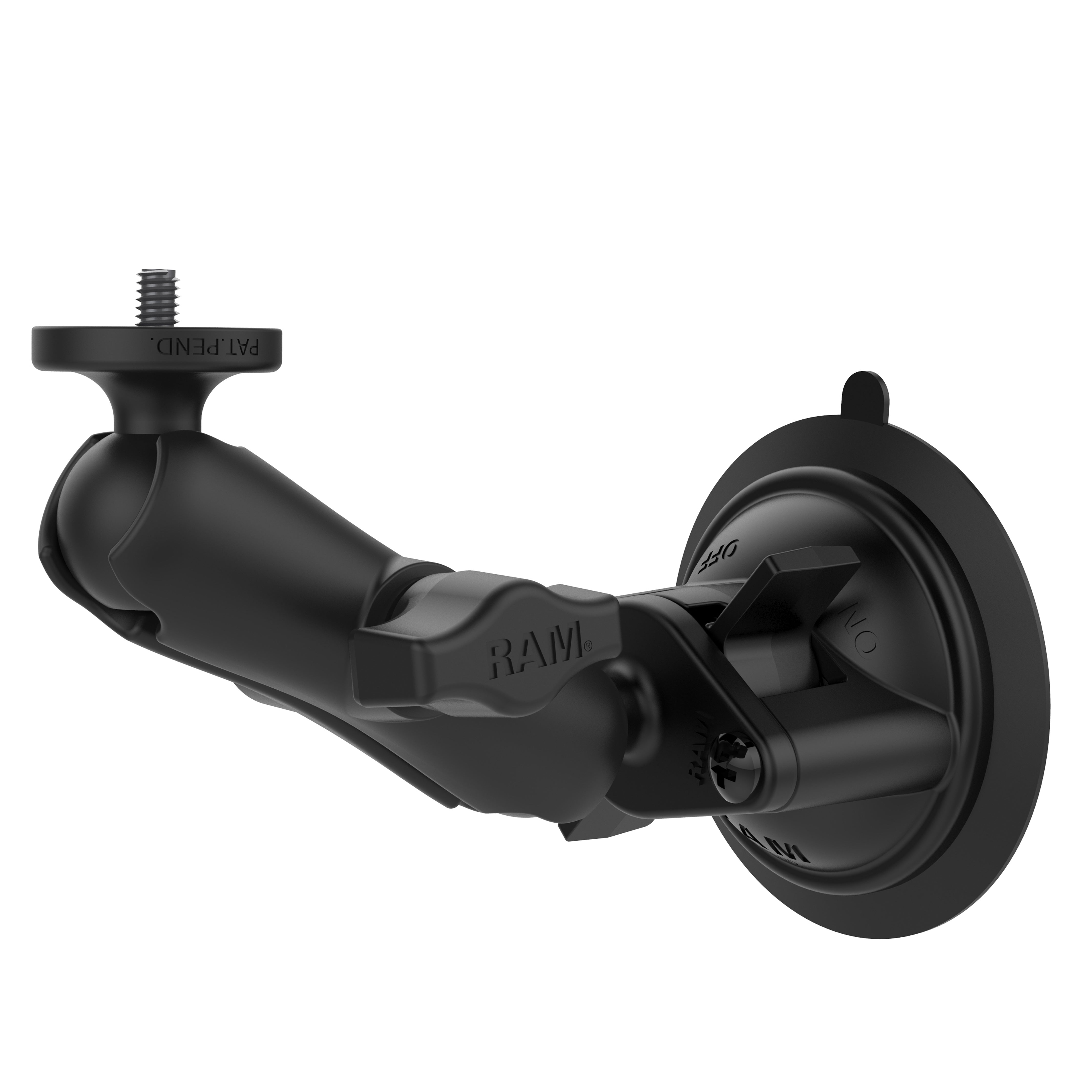 RAM® Twist-Lock™ Suction Cup Mount with 1/4"-20 Camera Adapter - Short ...