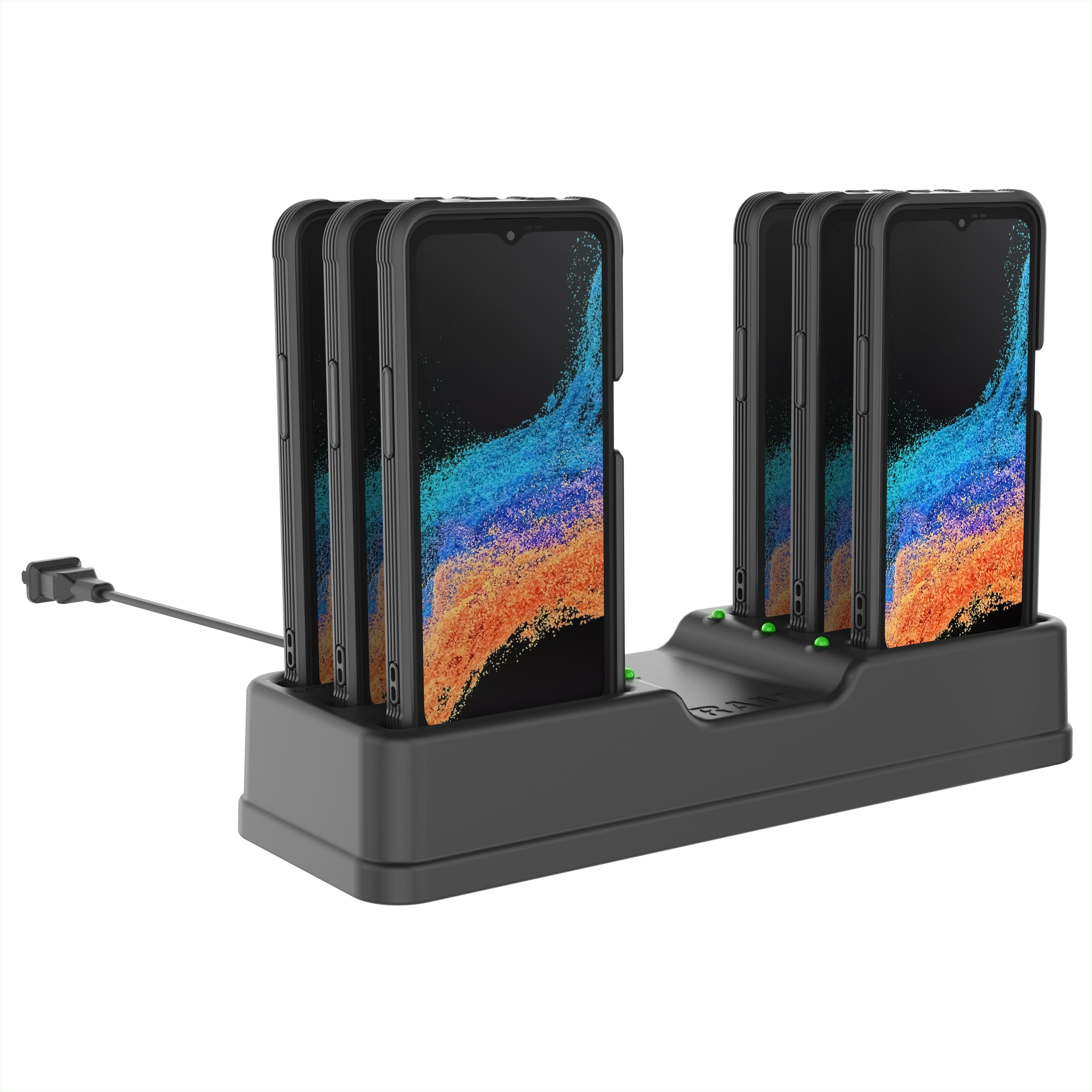 RAM® 6-Port Dock for XCover7, 7 Pro & 6 Pro with OEM or RAM® Skin ...