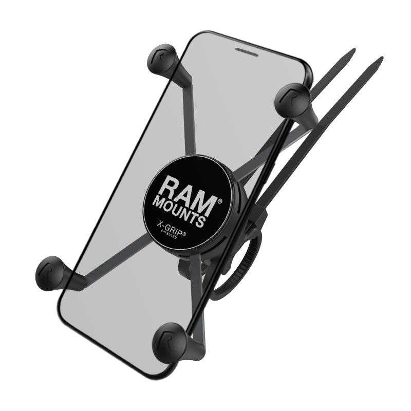 RAM® X-Grip® Large Phone Mount with RAM® EZ-On/Off™ Bicycle Base – RAM ...