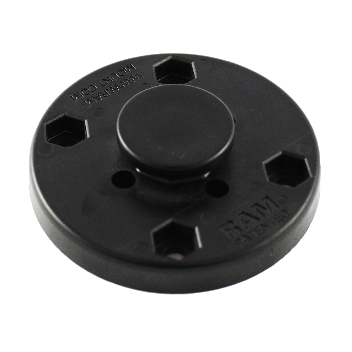 RAM® Composite Octagon Button with Round Plate – RAM Mounts UK