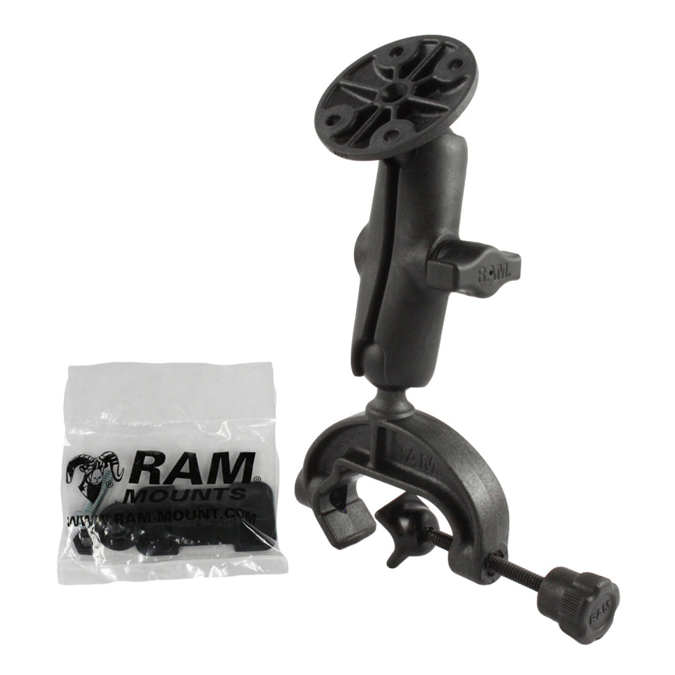 RAM® Composite Yoke Clamp Mount with Round Plate – RAM Mounts UK