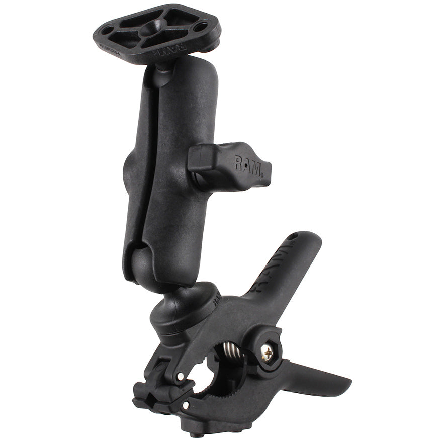 RAM® Tough-Clamp™ Large Double Ball mount with Diamond Plate – RAM ...