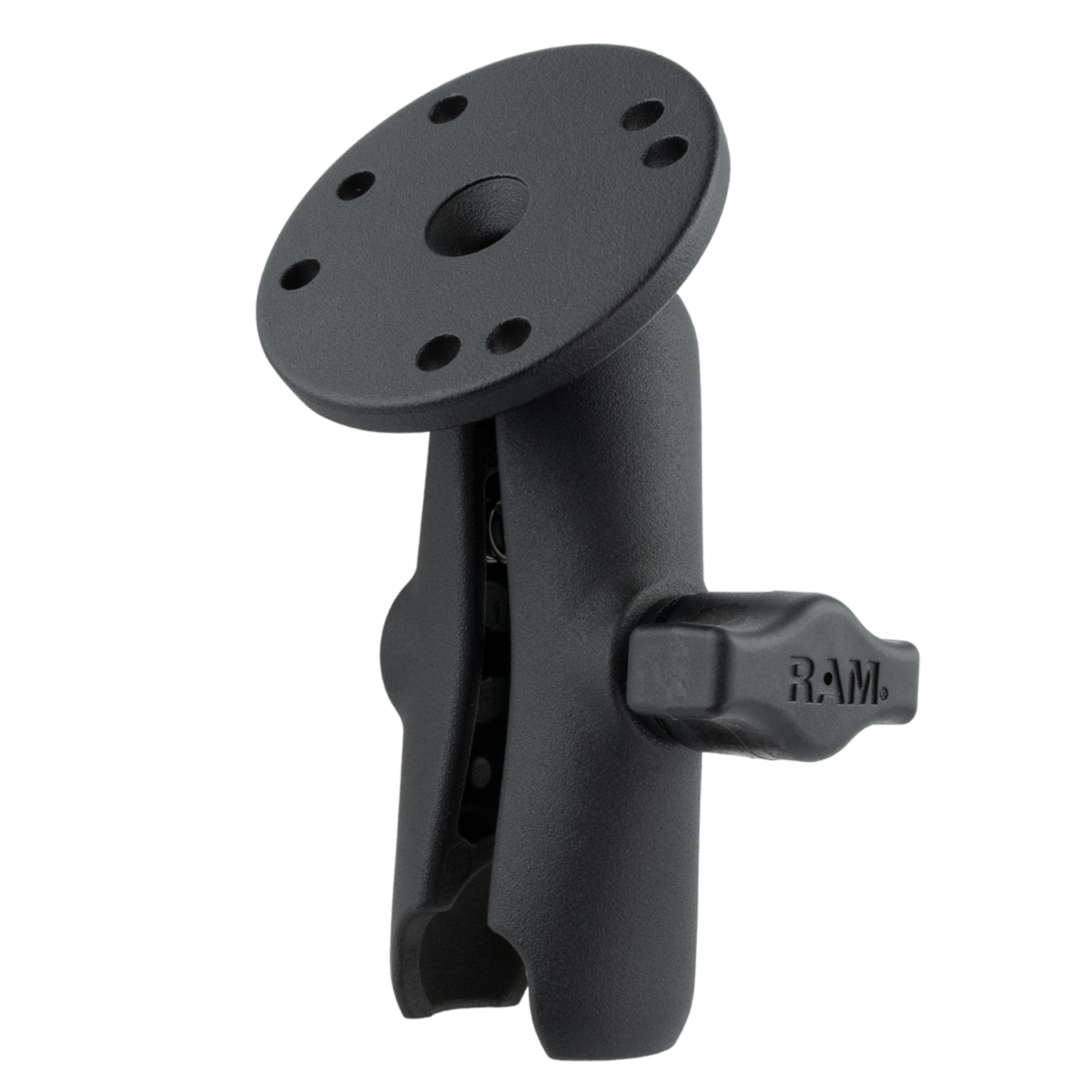 RAM® Double Socket Arm with Round Plate - B Size Medium – RAM Mounts UK