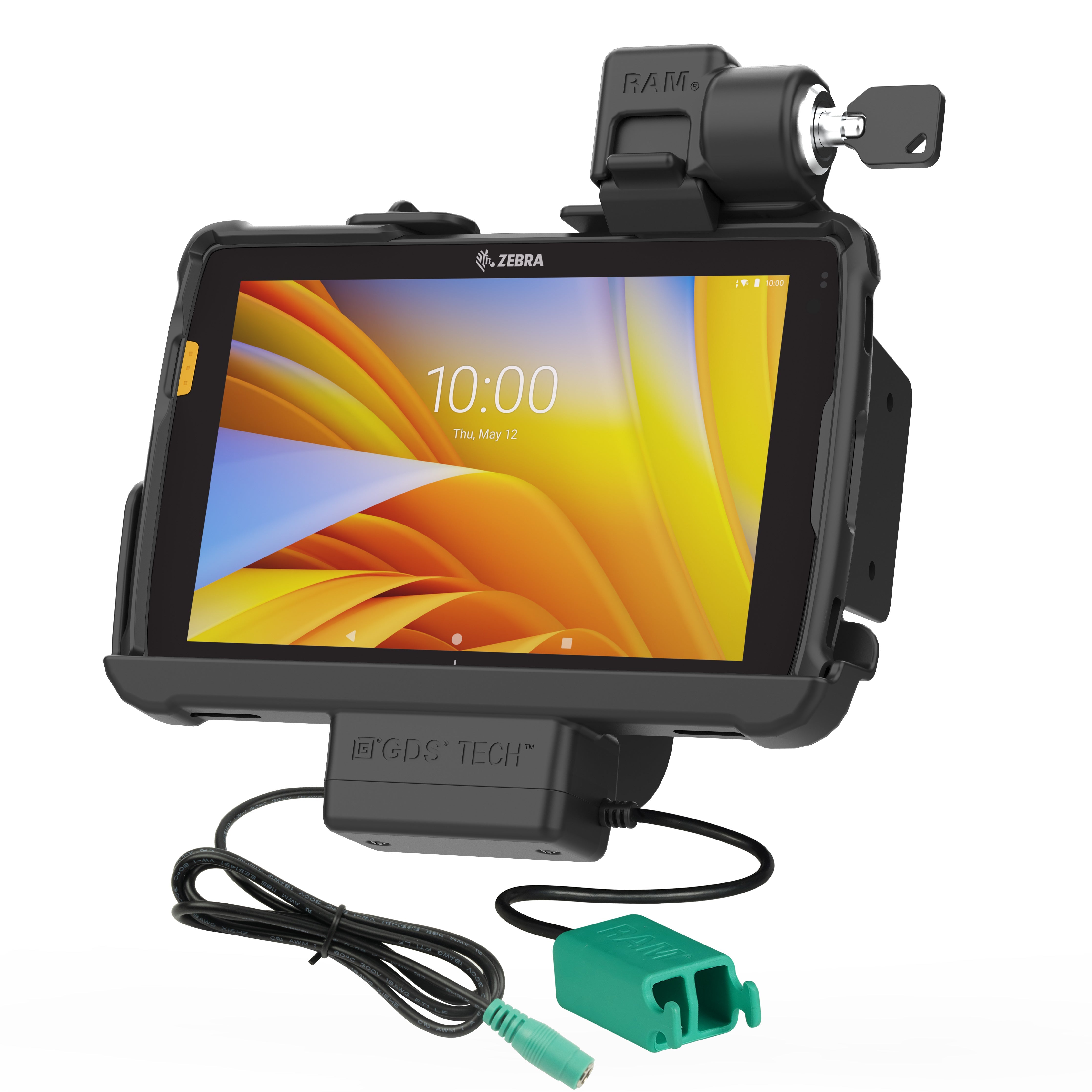 Locking RAM® Tough-Dock™ Power + Dual USB for Zebra ET4x 8" Tablet ...