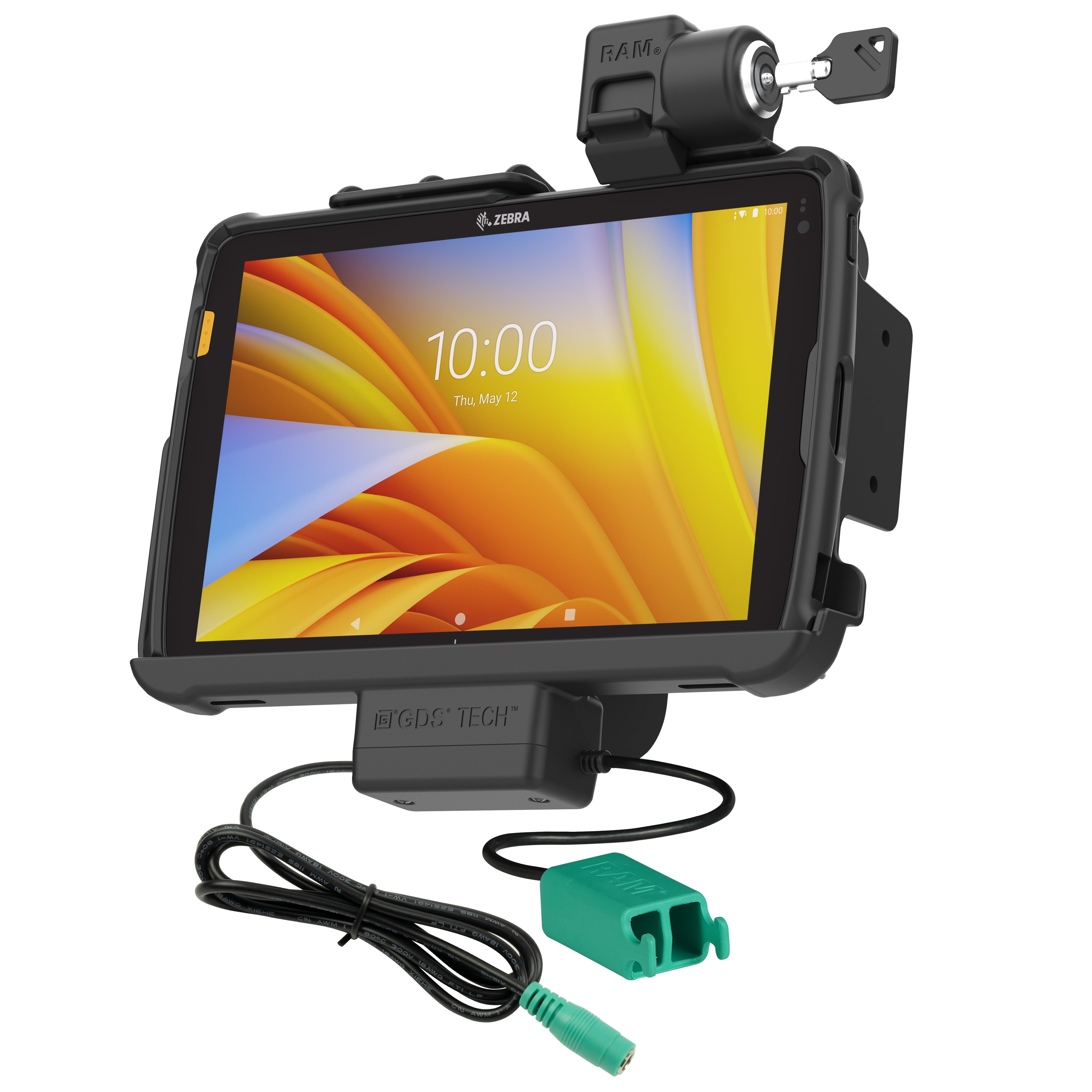 Locking RAM® Tough-Dock™ Power + Dual USB for Zebra ET4x 10" Tablet ...