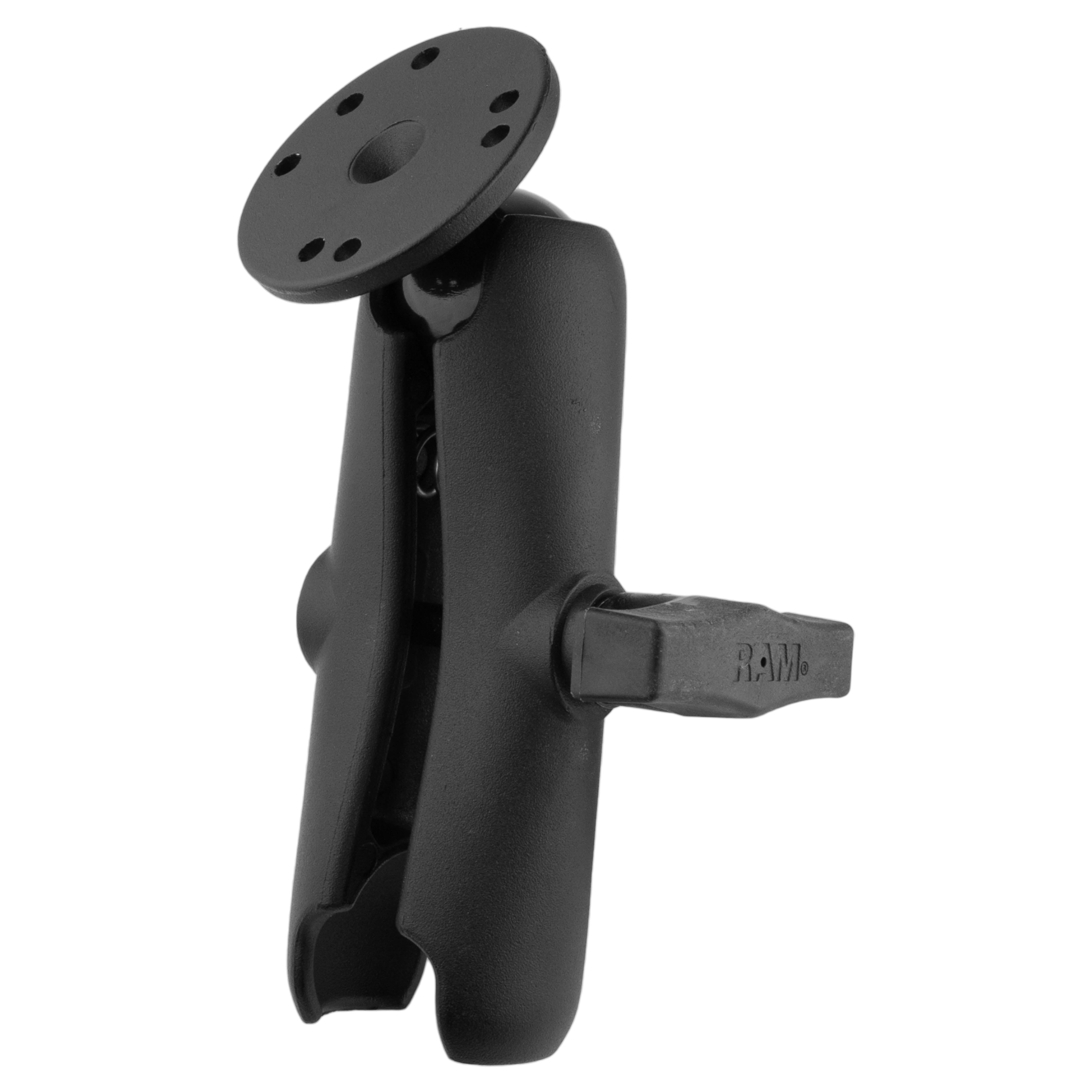RAM® Double Socket Arm with Round Ball Plate - C Size Medium – RAM ...