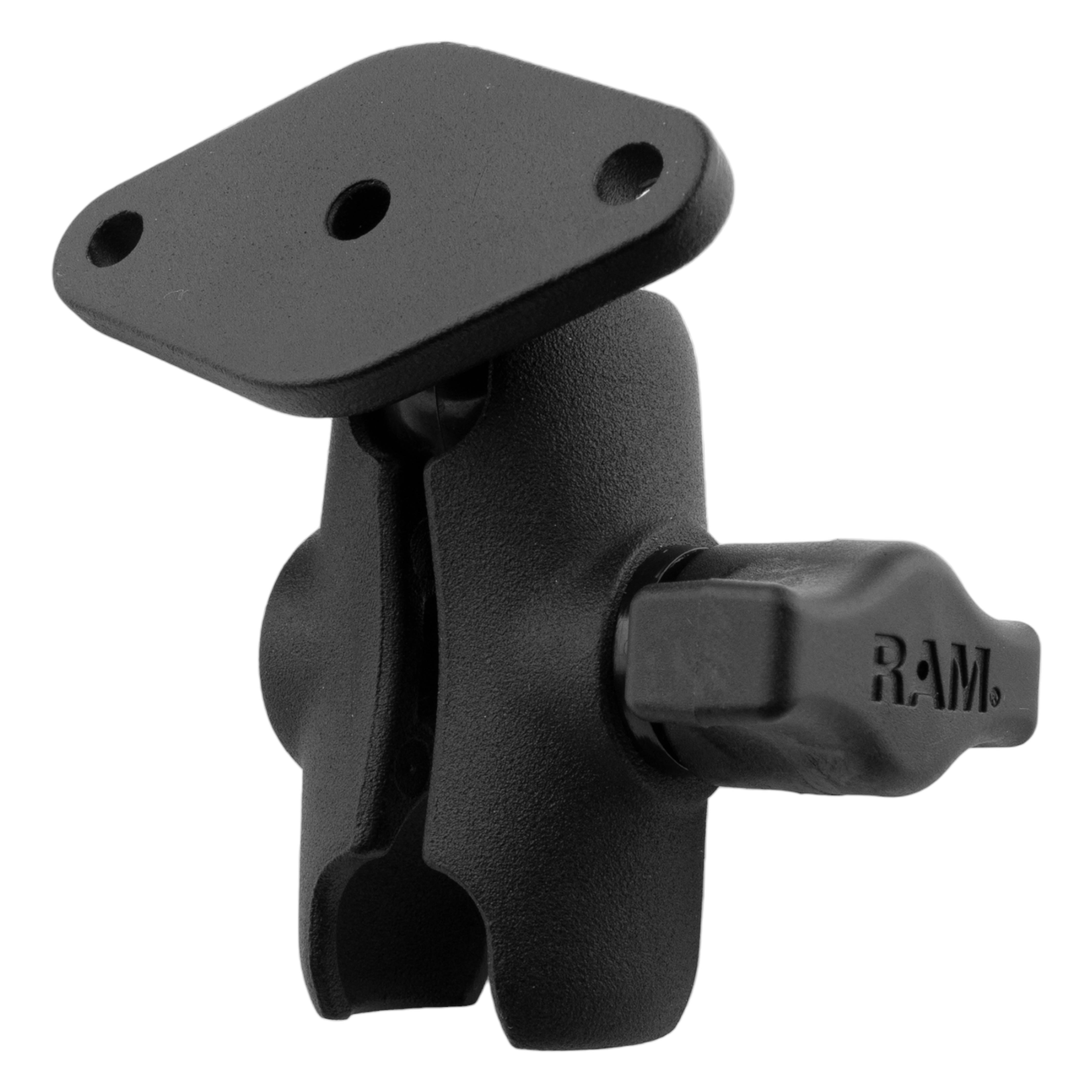 RAM® Double Socket Arm with Diamond Plate - B Size Short – RAM Mounts UK
