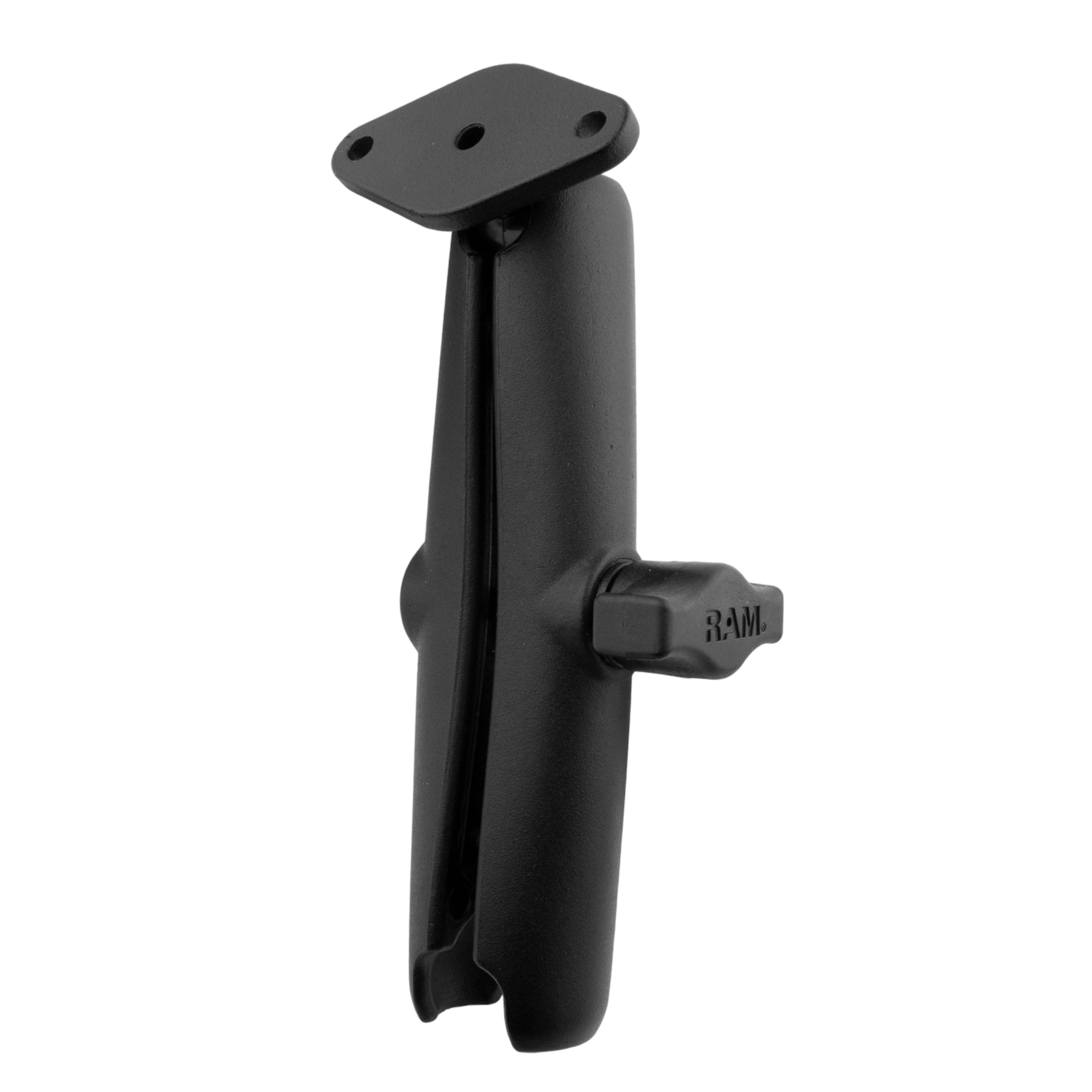 RAM® Double Socket Arm with Diamond Plate - B Size Long – RAM Mounts UK