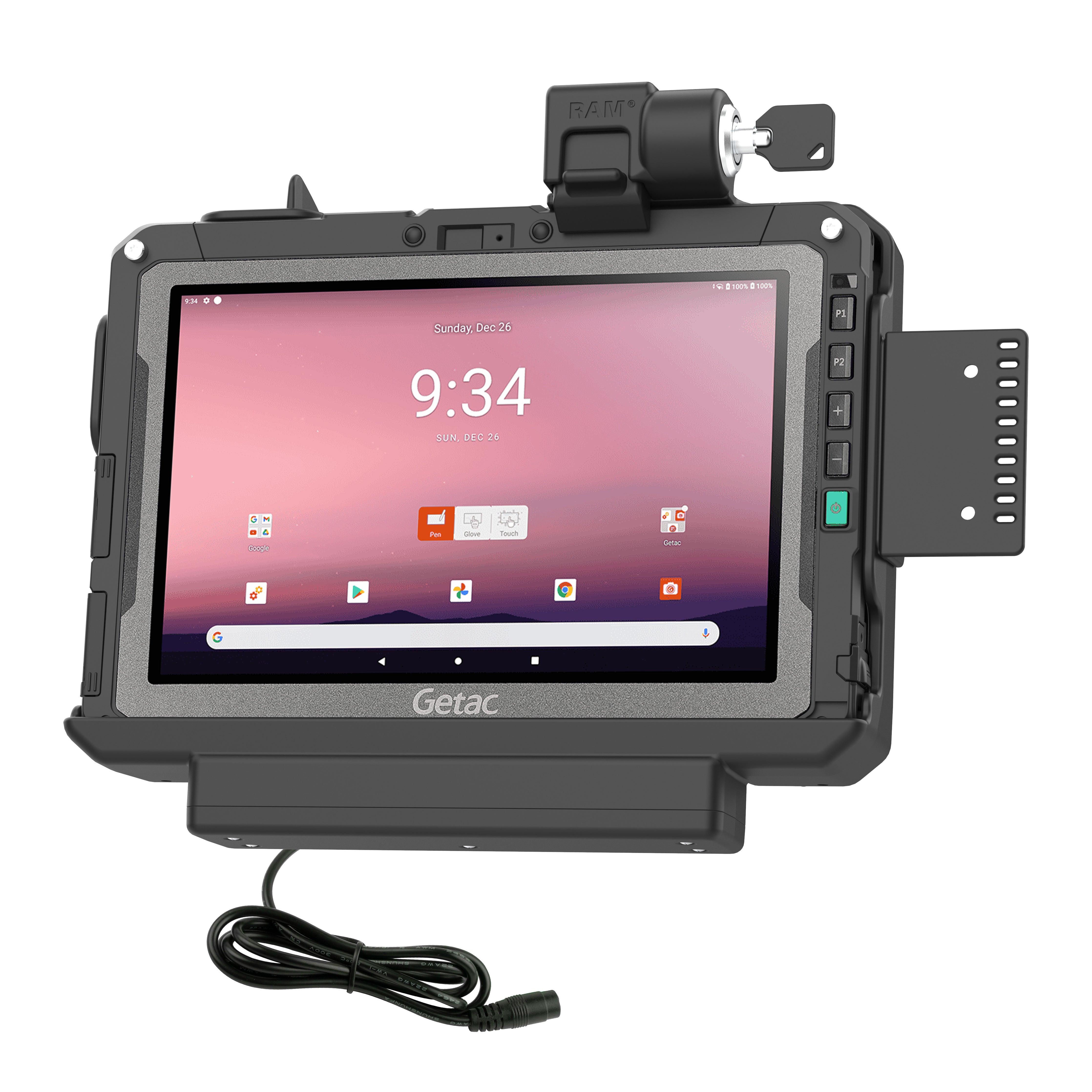RAM® Form-Fit Locking Powered Dock for Getac ZX10 – RAM Mounts UK