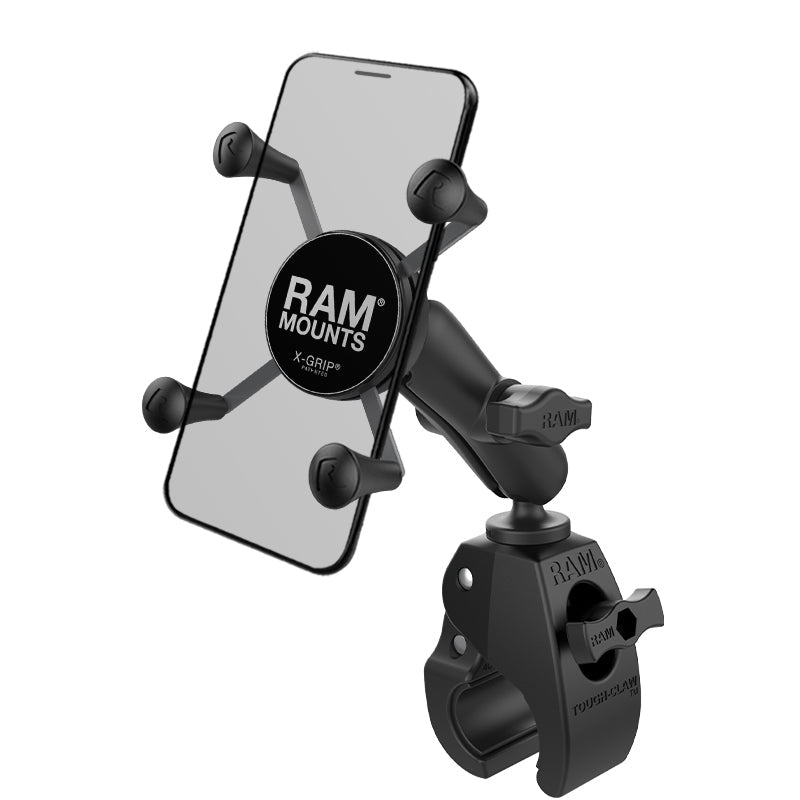 RAM® X-Grip® Phone Mount with RAM® Tough-Claw™ Small Clamp Base - Medi ...