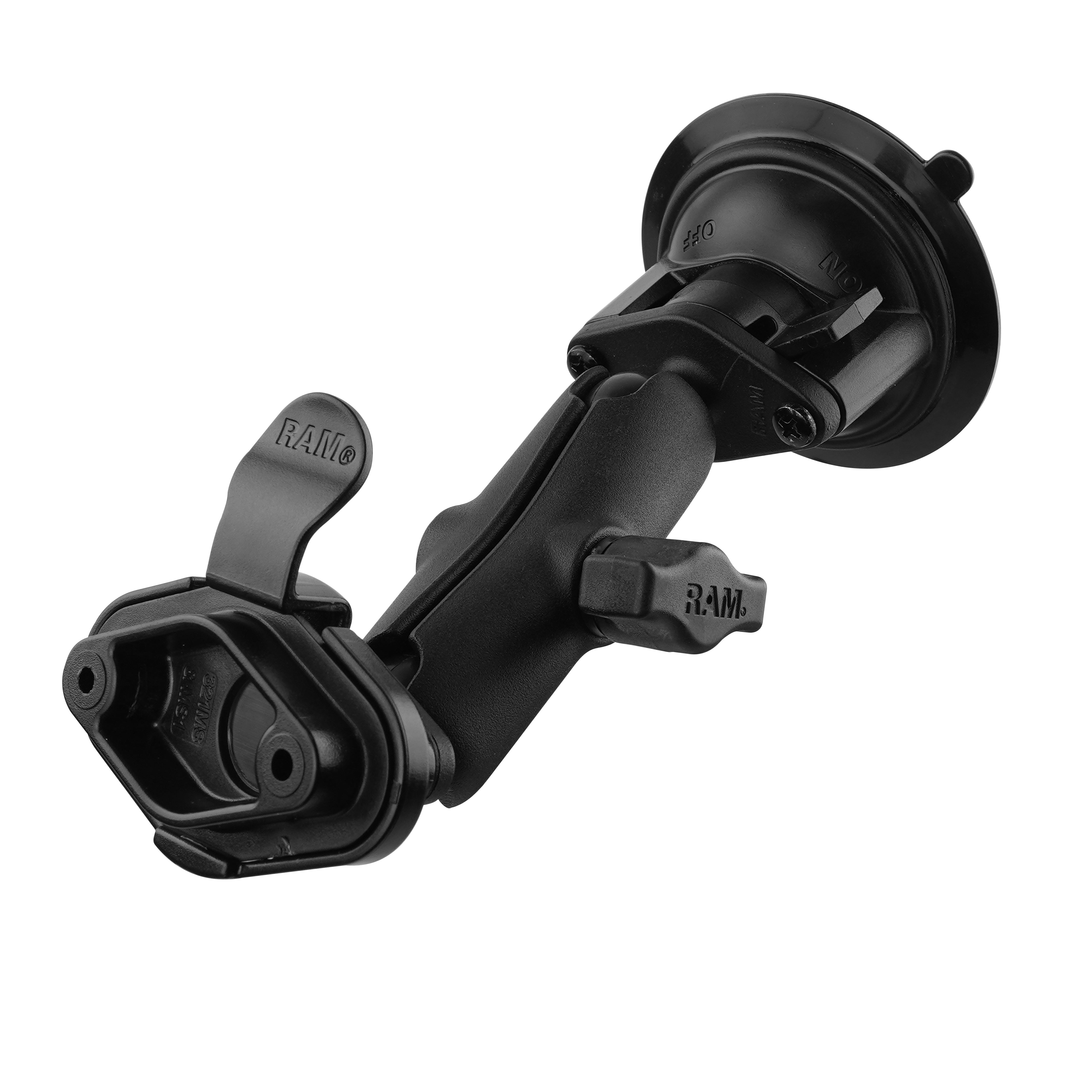 RAM® Twist-Lock™ Suction Cup Mount with EZY-Mount™ Quick Release Adapt ...