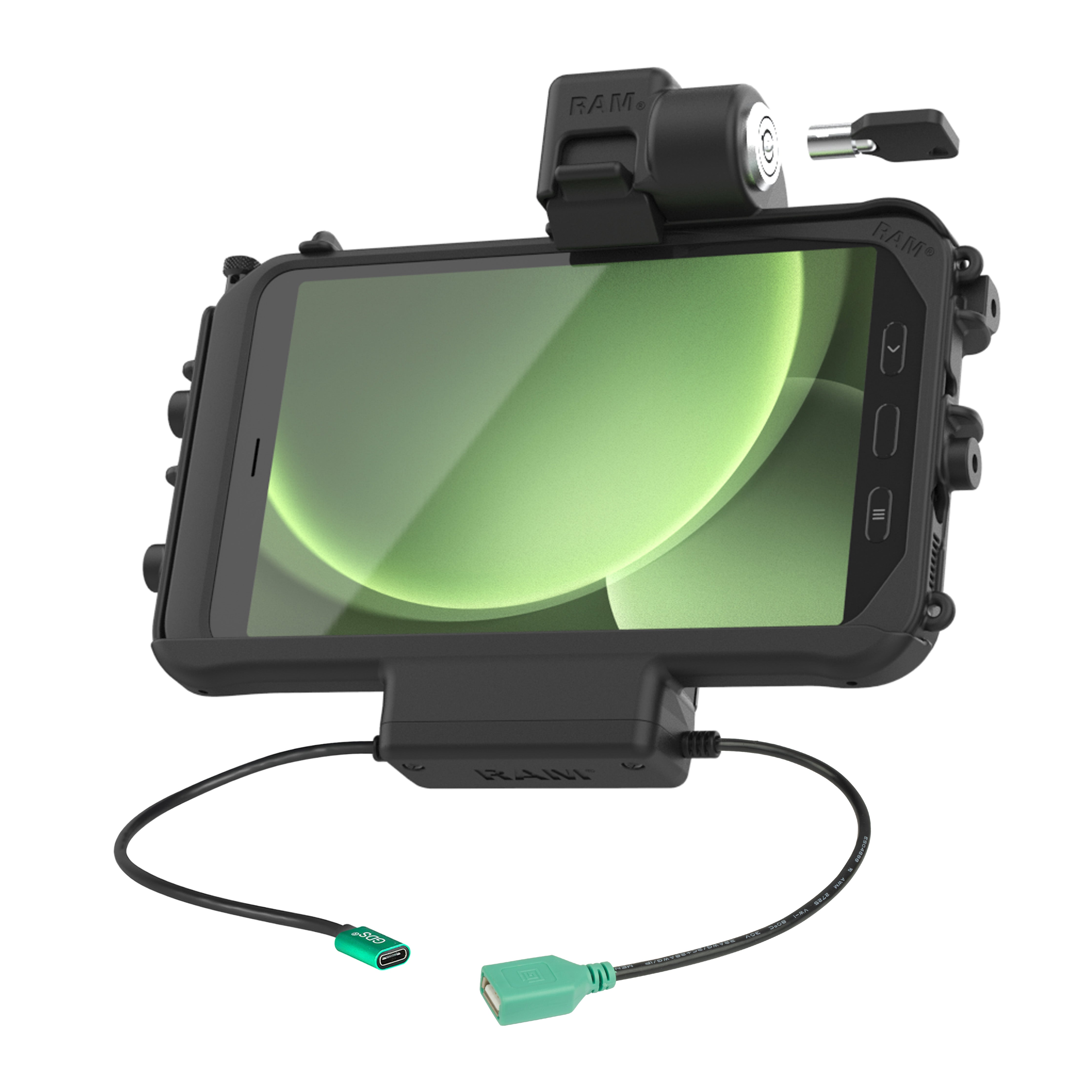 RAM® Thin-Dock™ Locking Power + Single USB Dock for Tab Active5 & 3 ...