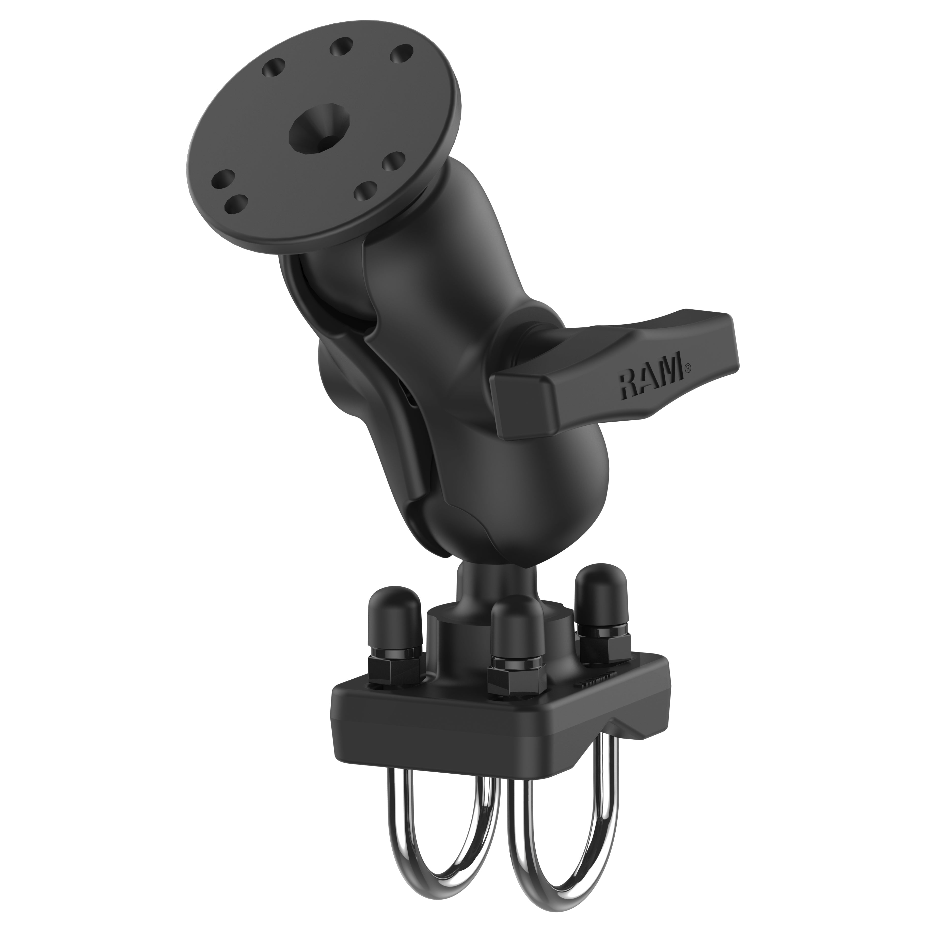 RAM® Double U-Bolt Rail Mount for Smaller Rails - C Size Short – RAM ...