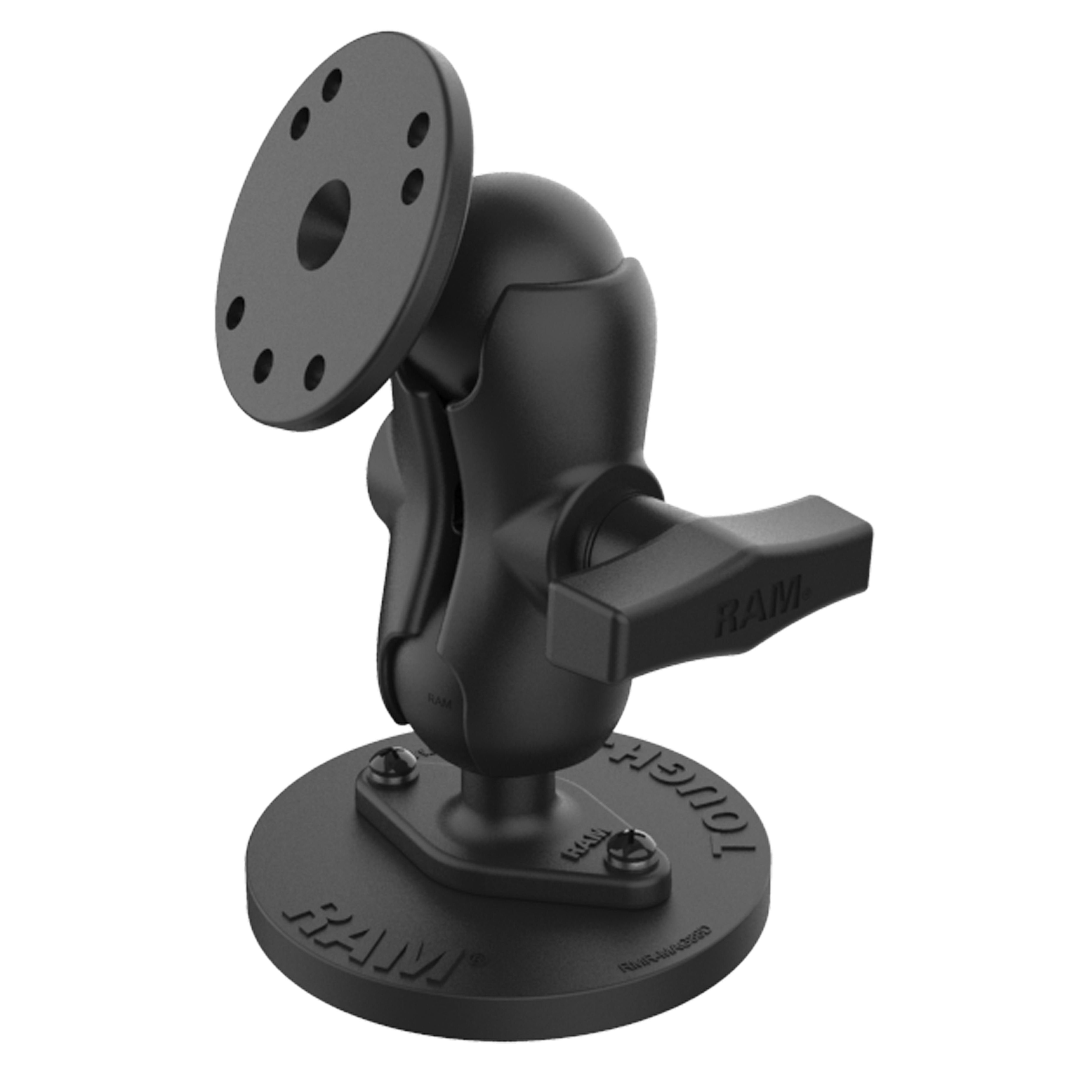 RAM® Tough-Mag™ Heavy Duty Magnetic Mount with Round Plate - Short ...