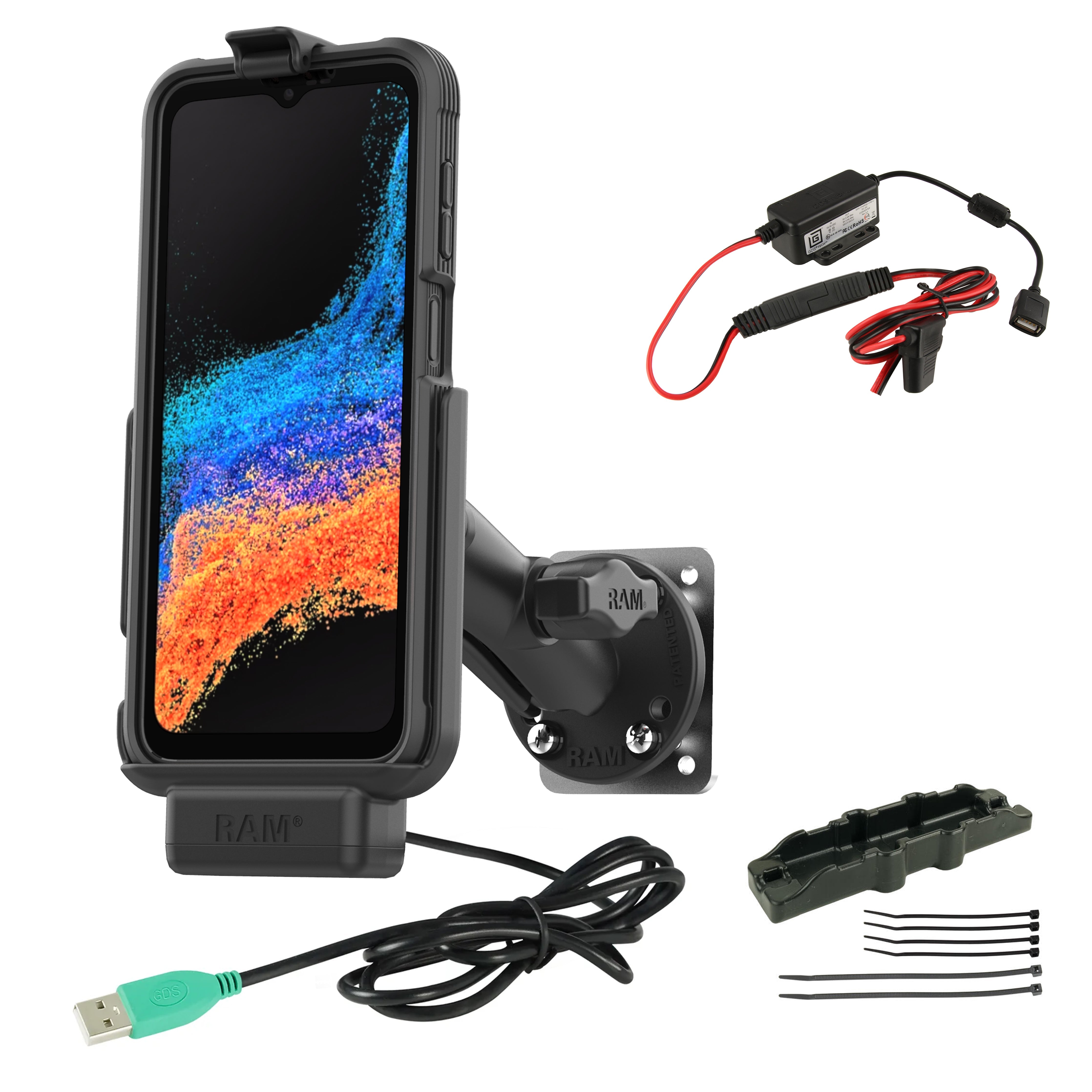 RAM® EZ-Roll'r™ Dock & Dashboard Mount for Samsung XCover7 Pro & 6 Pro ...