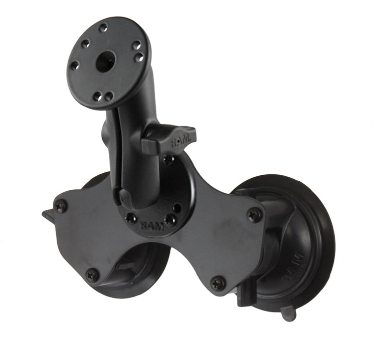 Double Suction Cup Mount with Round Plates (AMPS) – RAM Mounts UK